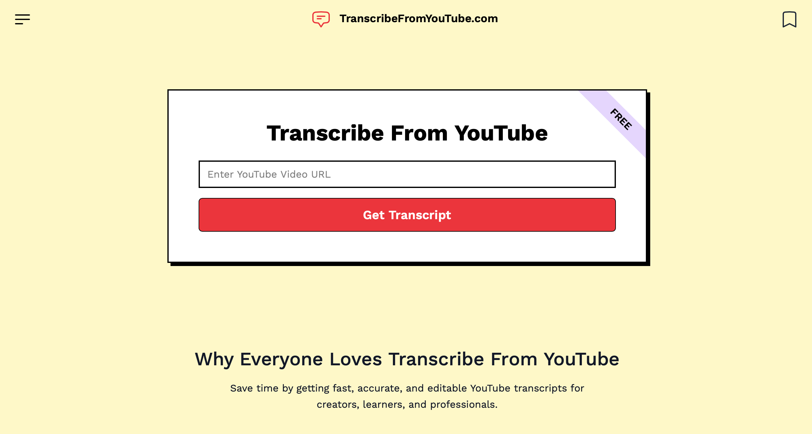 Transcribe From YouTube | Quick & Accurate YouTube Transcripts
